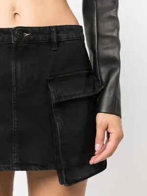 3x1 Celine Denim Cargo Skirt