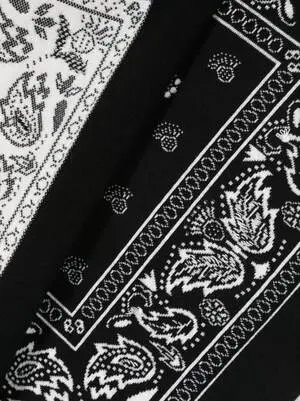 BARRIE Bandana-print Scarf - Black