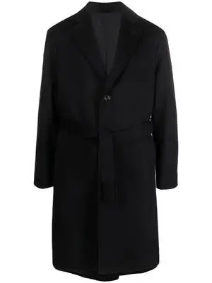 LARDINI Tied-waist Wool Coat
