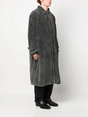 UMA WANG Corduroy Cotton Trench Coat