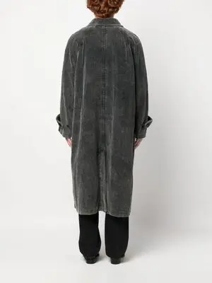 UMA WANG Corduroy Cotton Trench Coat