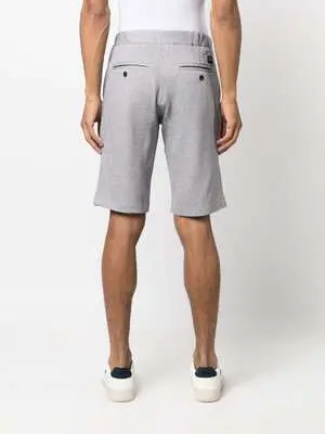 Paul & Shark Mélange-effect Drawstring-waist Shorts