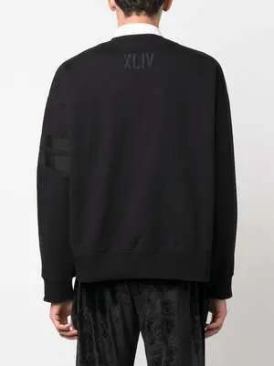 Gcds Flocked-logo Cotton Sweatshirt