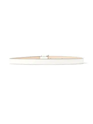 JIMMY CHOO Helina Logo-buckle Belt - White