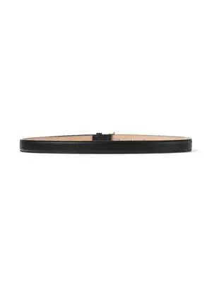JIMMY CHOO Mini Helina Logo-buckle Belt - Black