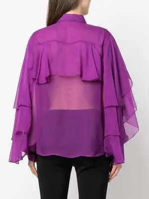 Roberto Cavalli Layered Draped Shirt