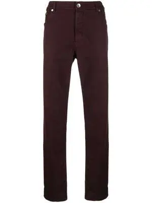 Brunello Cucinelli Mid-rise Straight-leg Jeans - Red