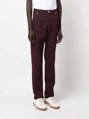 Brunello Cucinelli Mid-rise Straight-leg Jeans - Red