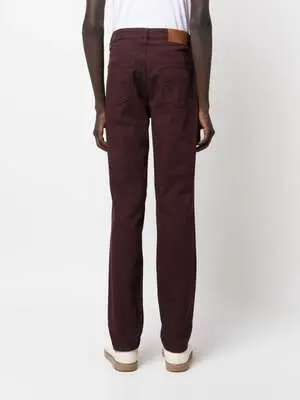 Brunello Cucinelli Mid-rise Straight-leg Jeans - Red