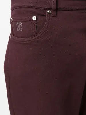 Brunello Cucinelli Mid-rise Straight-leg Jeans - Red