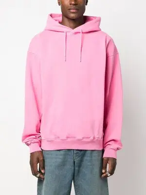 Martine Rose Logo-print Cotton Hoodie - Pink