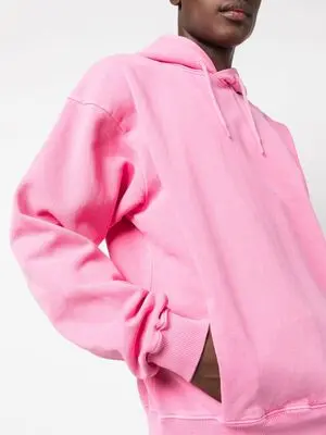 Martine Rose Logo-print Cotton Hoodie - Pink