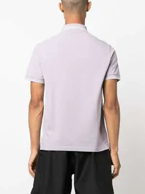 Stone Island Logo-appliqué Polo Shirt - Purple