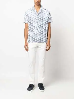 Orlebar Brown Howell James Bond-print Shirt - White