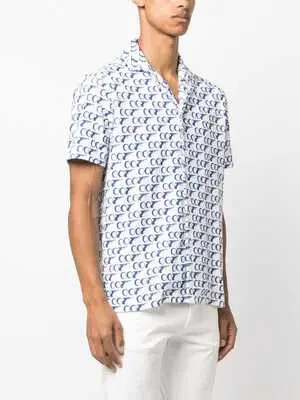 Orlebar Brown Howell James Bond-print Shirt - White