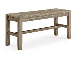 ALATERRE FURNITURE Newport 40' Wood Bench With H Seat - One-color