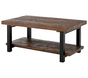 ALATERRE FURNITURE Pomona 42' Metal And Wood Co Fee Table - One-color