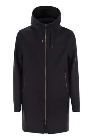 Herno Herno Hooded Technical Fabric Parka - Navy