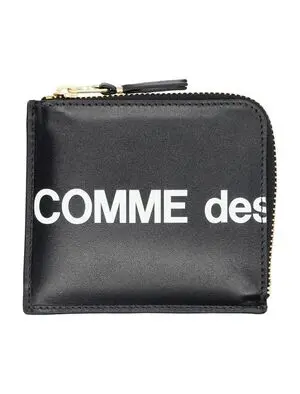 Comme Des Garçons Huge Logo Wallet - Black