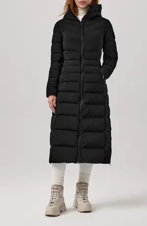 Canada Goose Clair Long Down Puffer Coat - Black - Noir