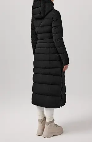 Canada Goose Clair Long Down Puffer Coat - Black - Noir