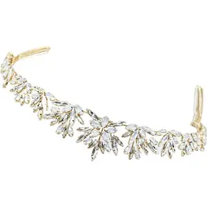 Brides & Hairpins Honora Crystal & Opal Crown - Gold