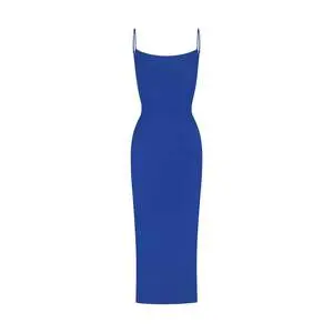 blue dress for baby girl Noelia Textured Jersey Open Back Maxi Dress in Fiery Red main image 0