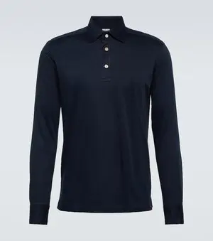 Kiton Cotton Poplin Polo Top
