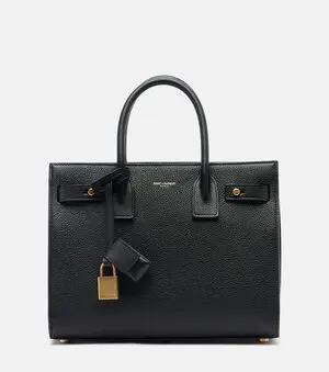 Saint Laurent Sac De Jour Baby Leather Tote Bag - Black