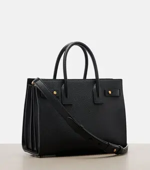 Saint Laurent Sac De Jour Baby Leather Tote Bag - Black