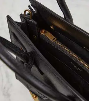 Saint Laurent Sac De Jour Baby Leather Tote Bag - Black