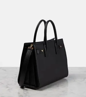 Saint Laurent Sac De Jour Baby Leather Tote Bag - Black