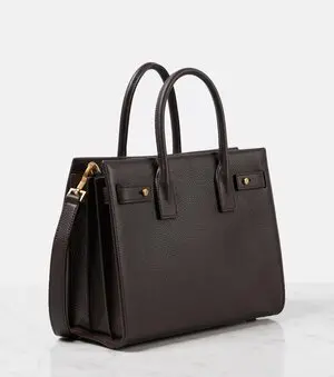 Saint Laurent Sac De Jour Baby Leather Tote Bag - Brown