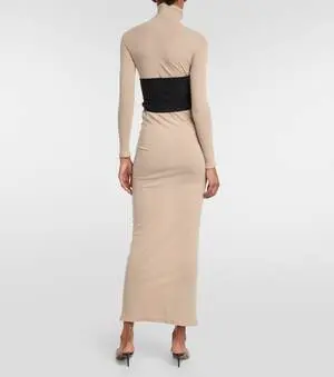 Alaïa Turtleneck Maxi Dress