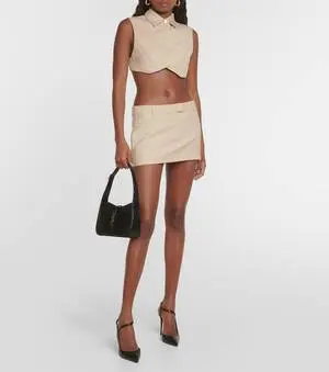 AYA MUSE Lacun Wool Miniskirt