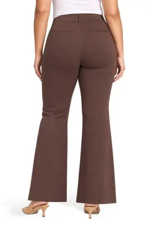 NYDJ Sculpt-her™ Pull-on Flare Ponte Pants - Coffee Bean