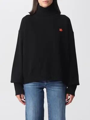 Kenzo Wool Boke Flower Crest Sweater - Black