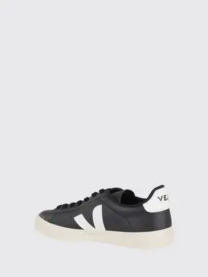VEJA Campo Chromefree Low-top Sneakers In Sustainable Leather With Contrast Logo - Black