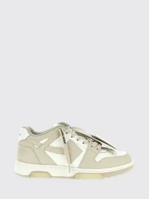 Off-White Lace-up Sneakers - Beige