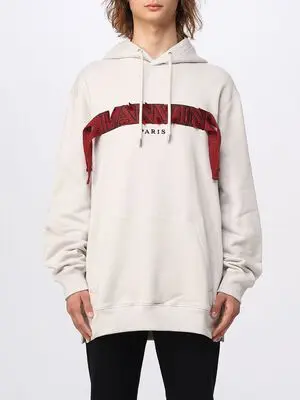 LANVIN Lanvin Embroidered Hoodie Mastic