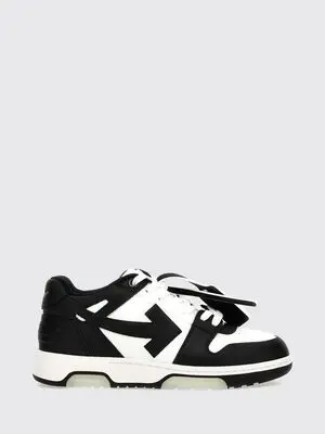 Off-White Leather Sneakers - Black