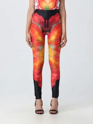 Alexander McQueen Leggings In Printed Stretch Fabric