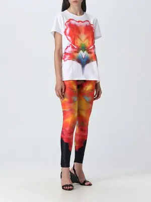 Alexander McQueen Leggings In Printed Stretch Fabric