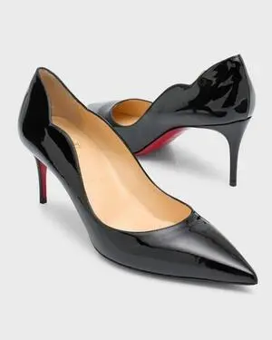 CHRISTIAN LOUBOUTIN 70mm Hot Chick Patent Pumps - Black