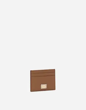 Dolce & Gabbana Dauphine Calfskin Card Holder - Brown