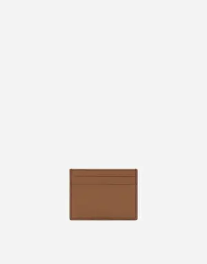 Dolce & Gabbana Dauphine Calfskin Card Holder - Brown
