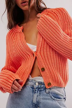 Free People Sweet Nothing Cardigan Tropical Nectar