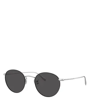 Oliver Spencer Coleridge 50mm Sunglasses - Silver/gray Solid