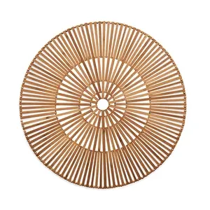 KIM SEYBERT Spoke Placemats, Set Of 4 - Brown