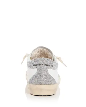 GOLDEN GOOSE Super-star Low-top Sneakers - White Silver